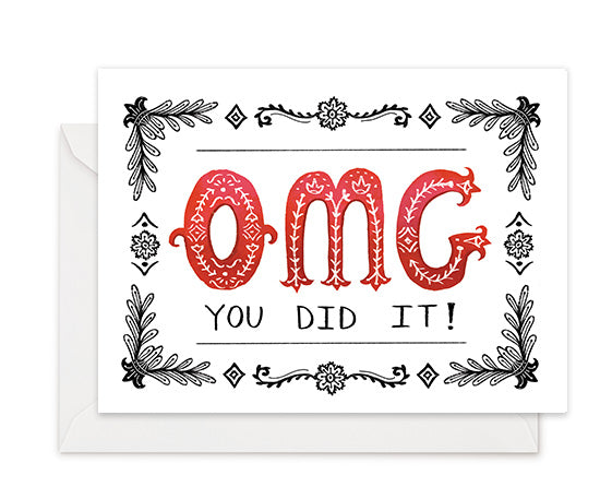 OMG - Congrats Card – Dot&Jot
